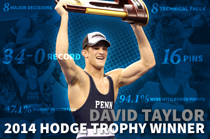 David Taylor wins 2014 Dan Hodge Trophy - WIN Magazine - WIN Magazine